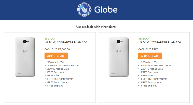 Globe offers free LG D1 to postpaid, starts at myStarter Plan 300 » YugaTech | Philippines Tech ...