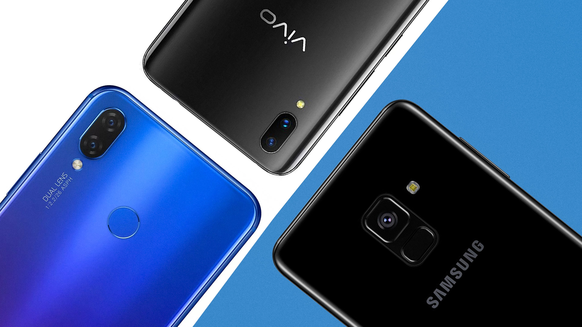 Huawei Nova 3 vs. VIVO X21 UD vs. Samsung Galaxy A8: 3-Way Comparison ...