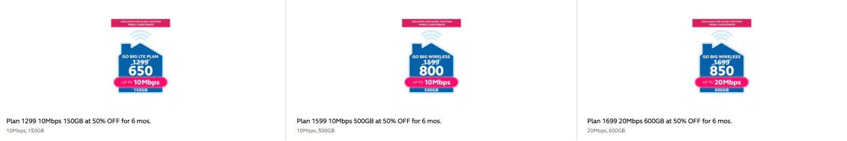 Globe offers UNLI Plans at 50% off for 6 months » YugaTech ...