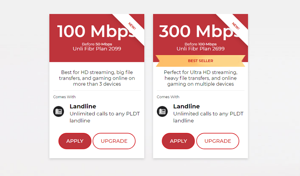 PLDT Home Upgrades UNLI Fibr And Fibr Plus Plans
