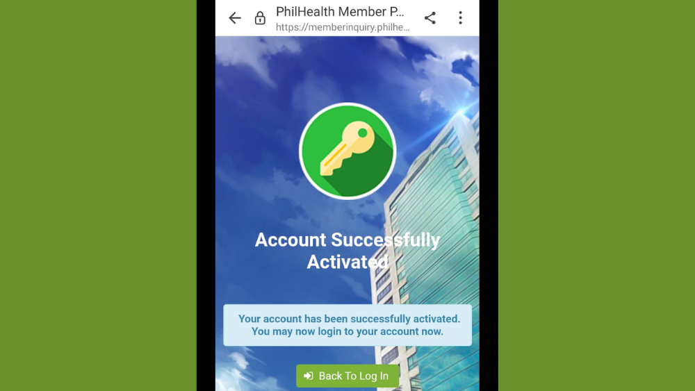 Step 8. Go back to the login page, and enter your PhilHealth ...
