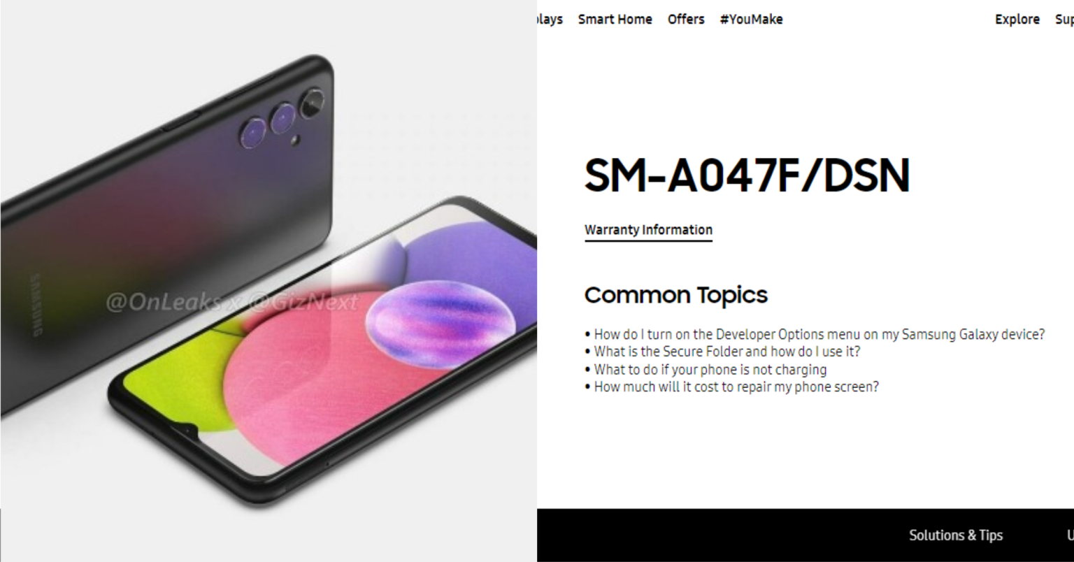 Samsung Galaxy A04s launch is approaching, support page now live ...