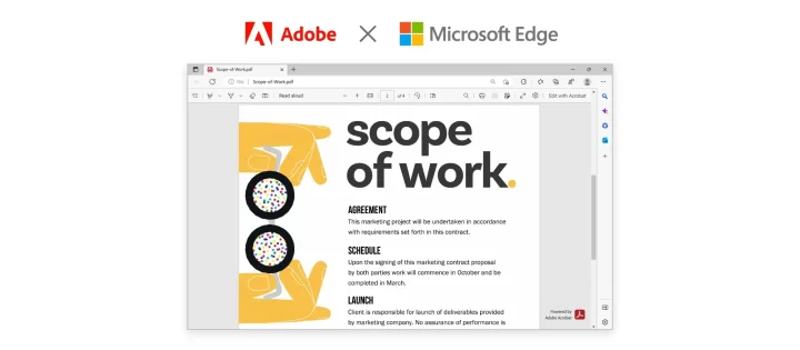 微软Edge浏览器将原生采用Adobe Acrobat PDF技术 » YugaTech | Philippines Tech News ...