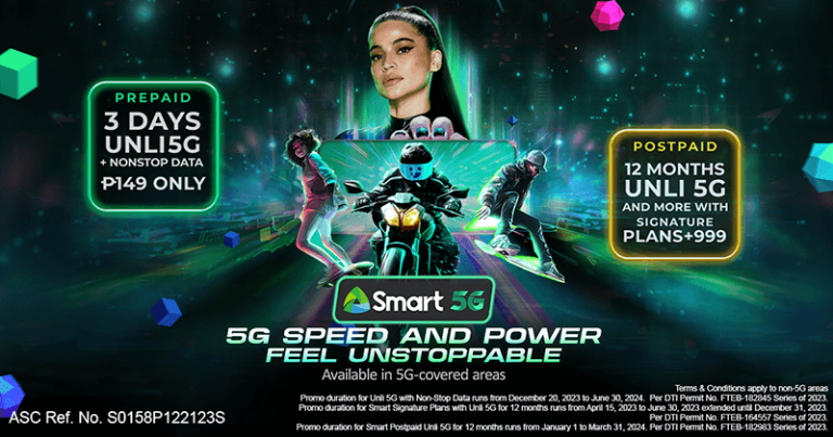 Smart Unli 5G + Non-Stop Data Promo for only 99 pesos » YugaTech