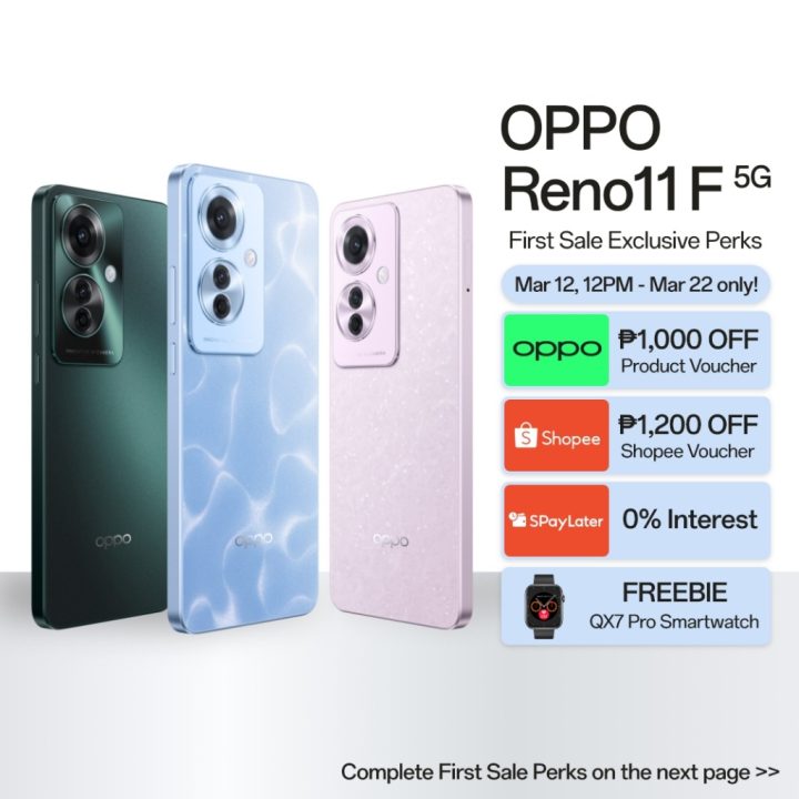 OPPO Reno11 F 5G goes official in PH on March 12 » YugaTech | Philippines Tech News & Reviews