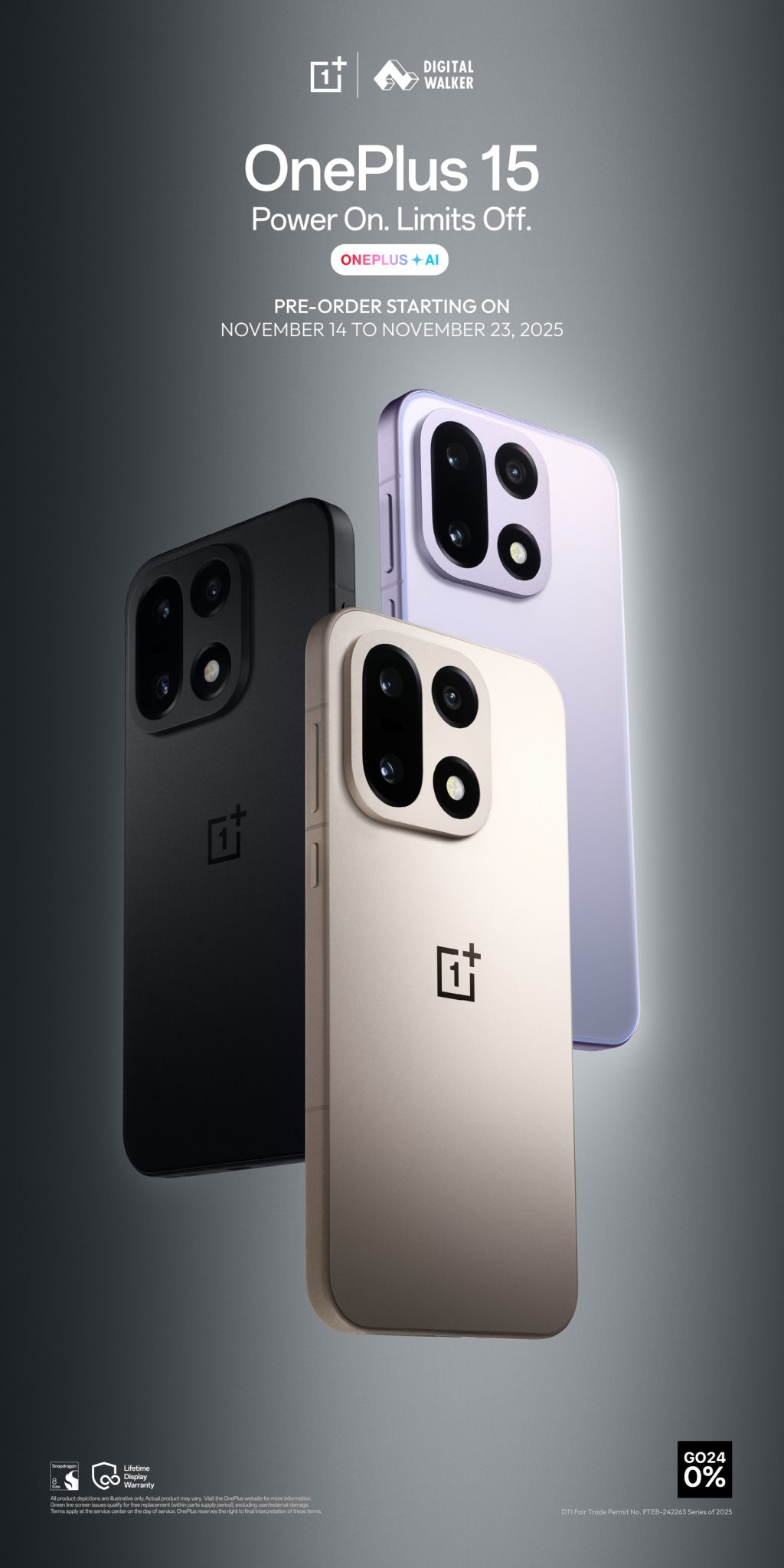 OnePlus 15 pre-orders now available via Digital Walker » YugaTech ...