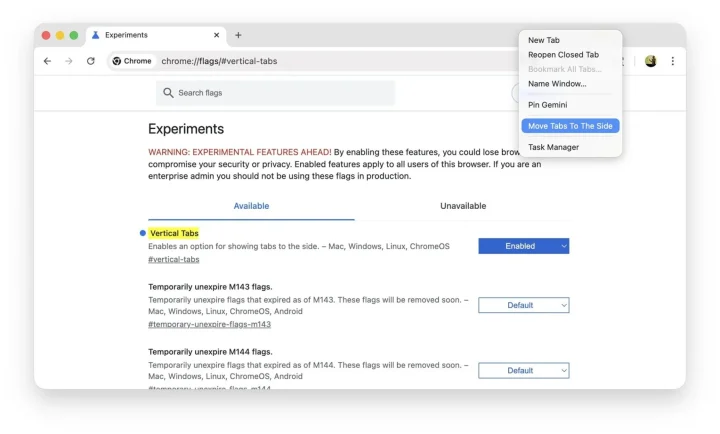 Google Begins Testing Vertical Tabs in Chrome Beta » YugaTech ...