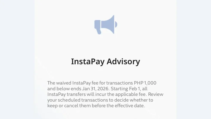 Metrobank cuts InstaPay transfer fee to ₱8 flat starting February 1 ...