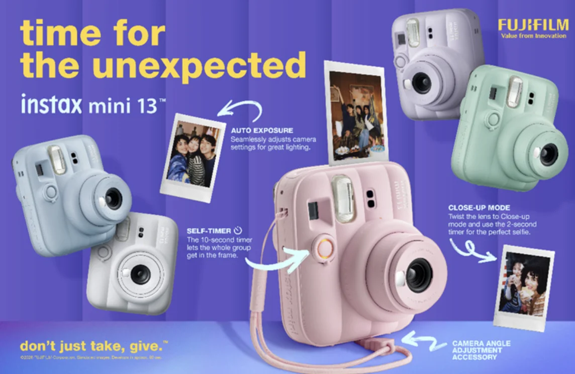 Fujifilm launches instax Mini 13 with new Self-Timer Feature » YugaTech ...